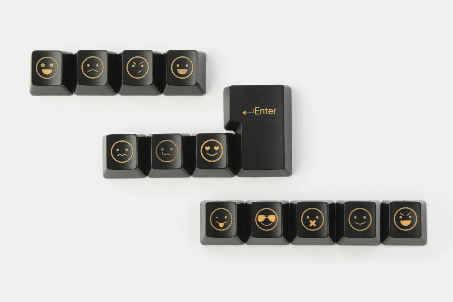 Emoji R4 + ISO Enter Shine-Through Novelty Keycaps | Mechanical ...