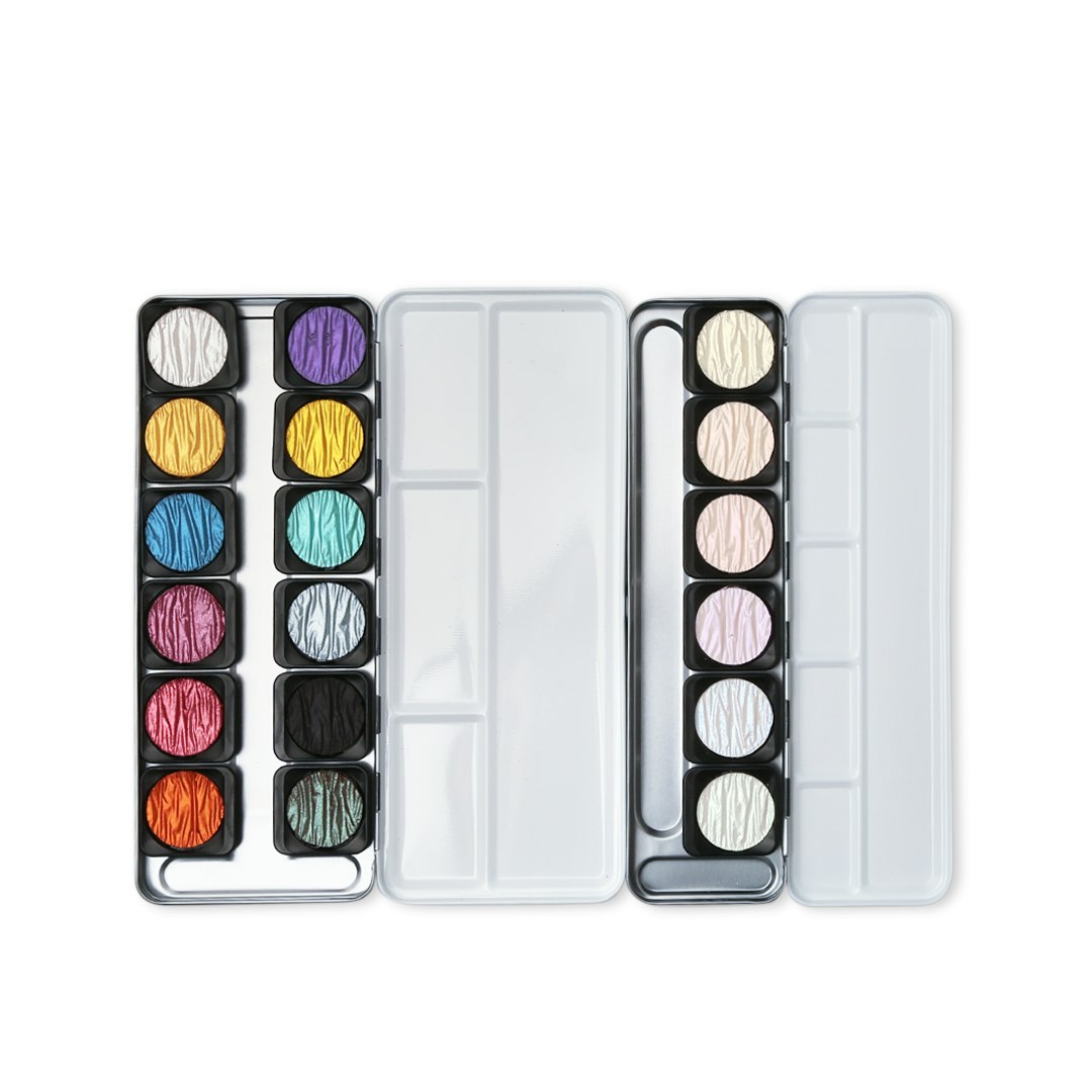 Finetec Artist Mica Watercolor 18-Color Bundle | Pens | Calligraphy ...