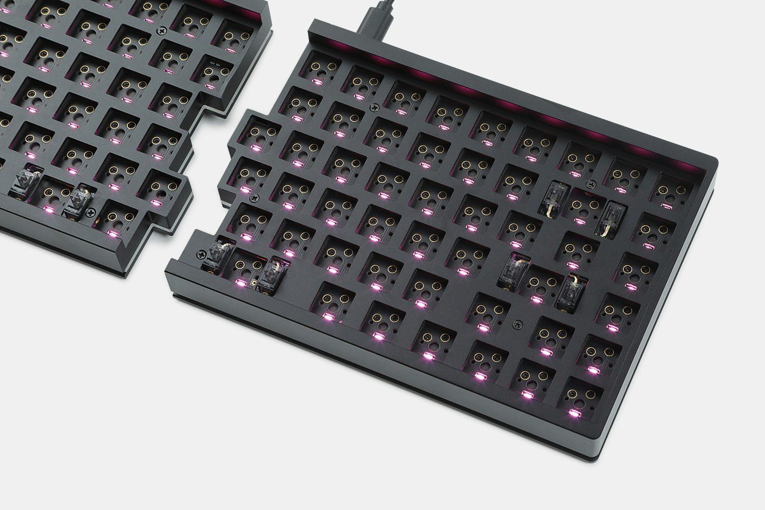 YMDK Split 84 Barebones Keyboard | Mechanical Keyboards | Custom Layout ...