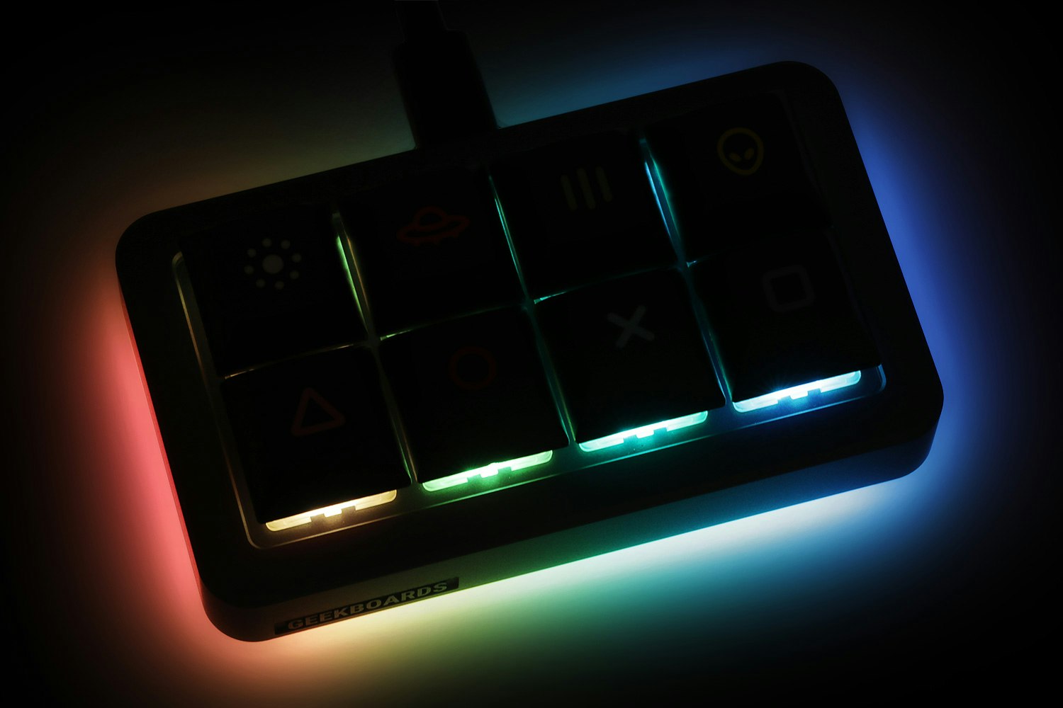 Geekboards RGB Aluminum 8-Key Hot-Swappable Macropad | Mechanical ...