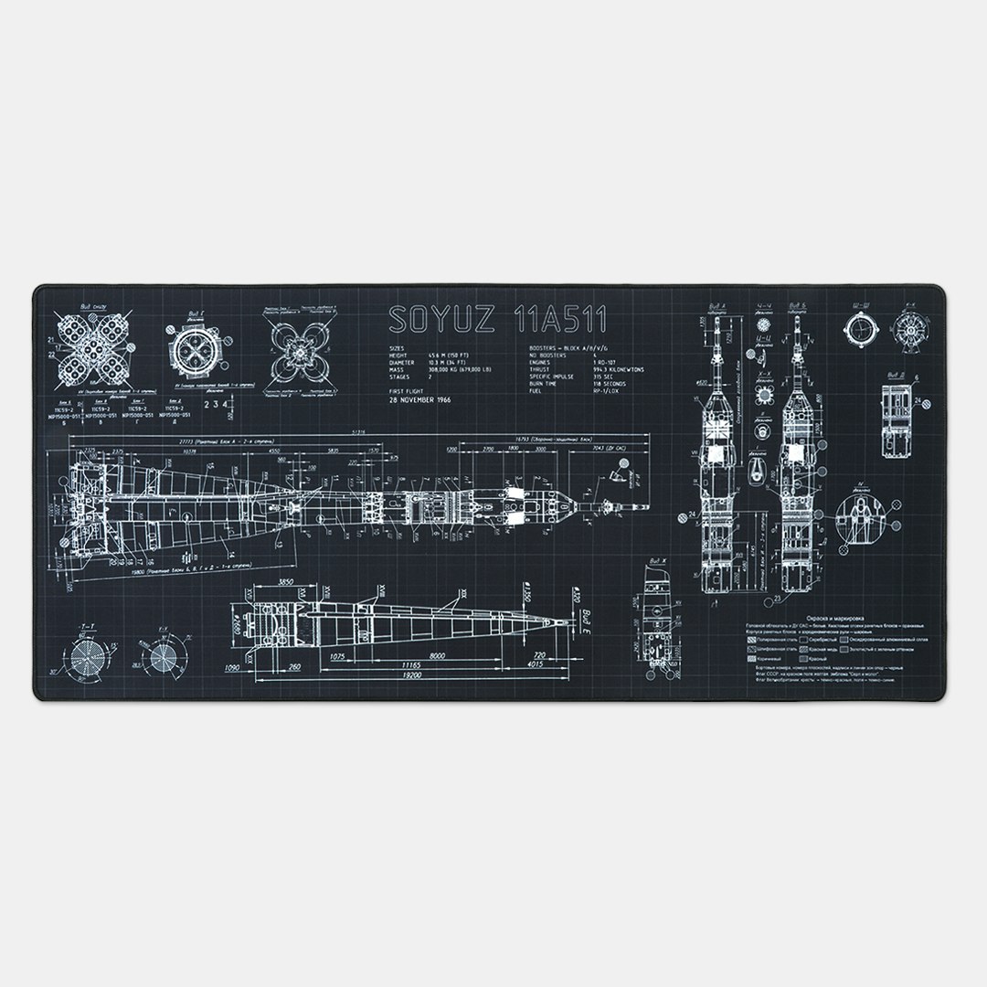 Geekboards Soyuz Stitched-Edge Thick Cloth Desk Mats | Mechanical ...
