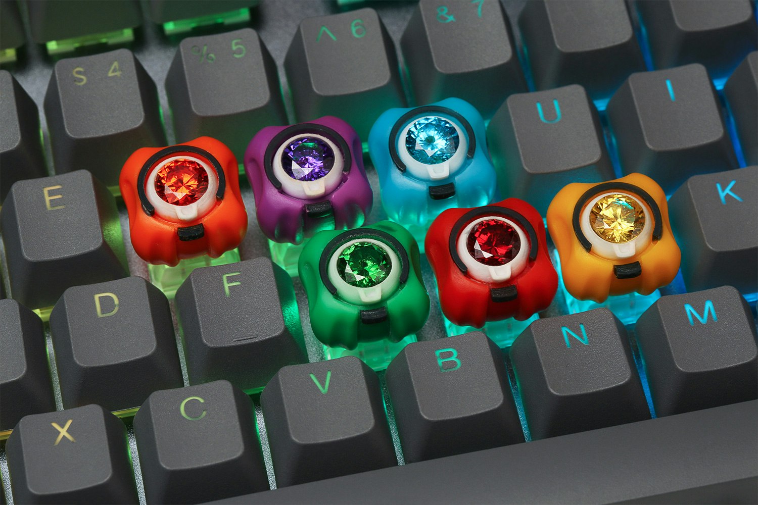 M.7 Infinite Gems Artisan Keycaps | Mechanical Keyboards | Keycaps ...