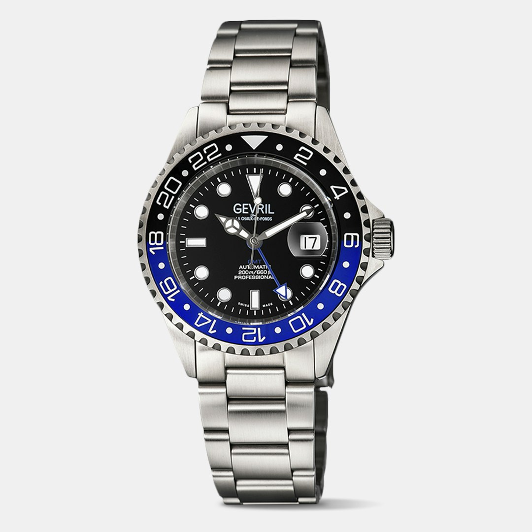 Gevril Wallstreet GMT Automatic Watch | Watches | Dive Watches | Drop