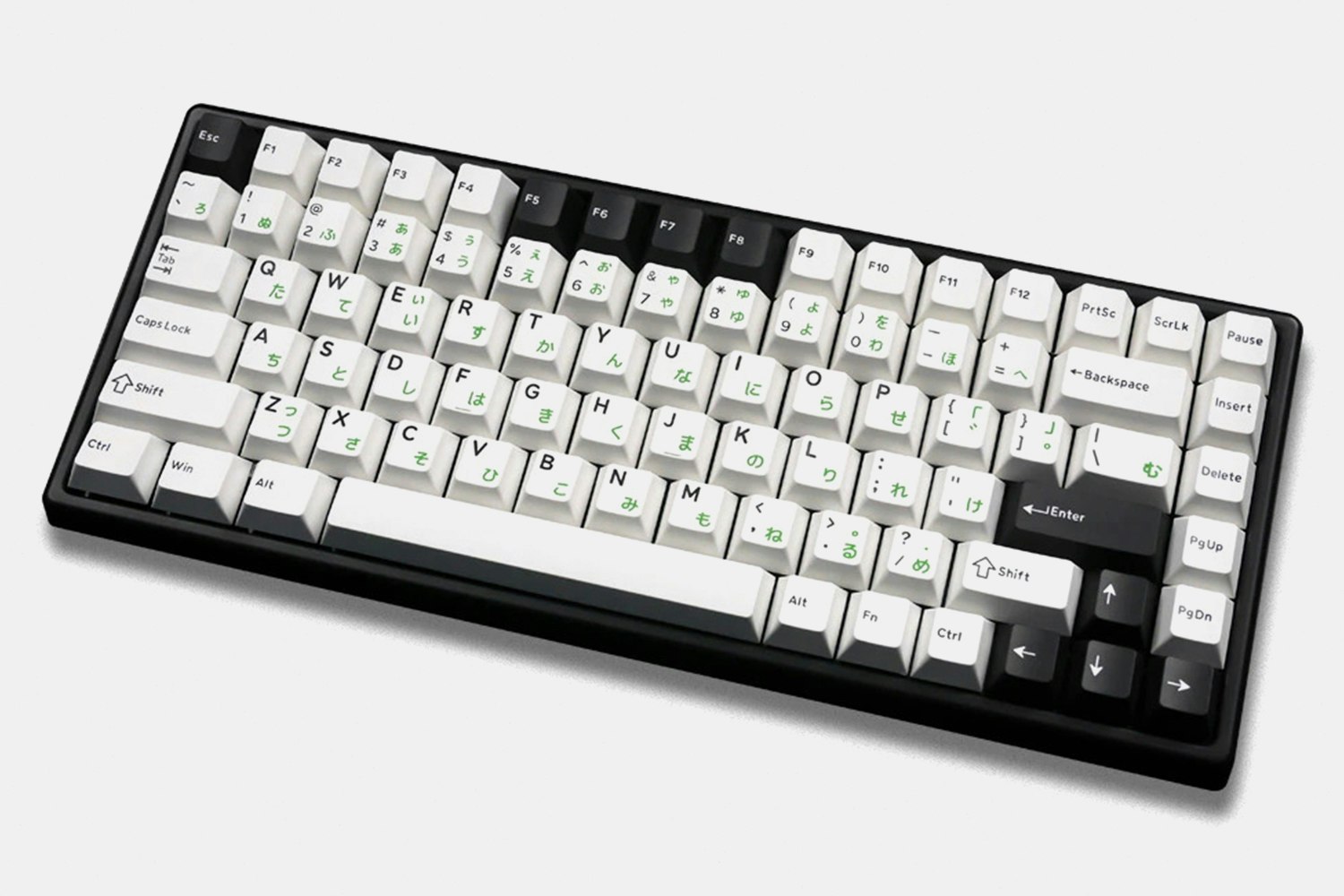 Ghost Judges Black-on-White Hiragana Japanese Keycap Set | Mechanical ...