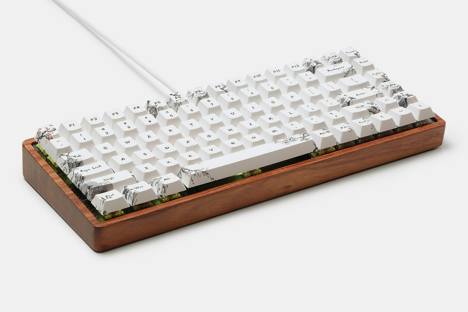GK84 75% Bluetooth 3.0 Wooden Mechanical Keyboard | Mechanical ...