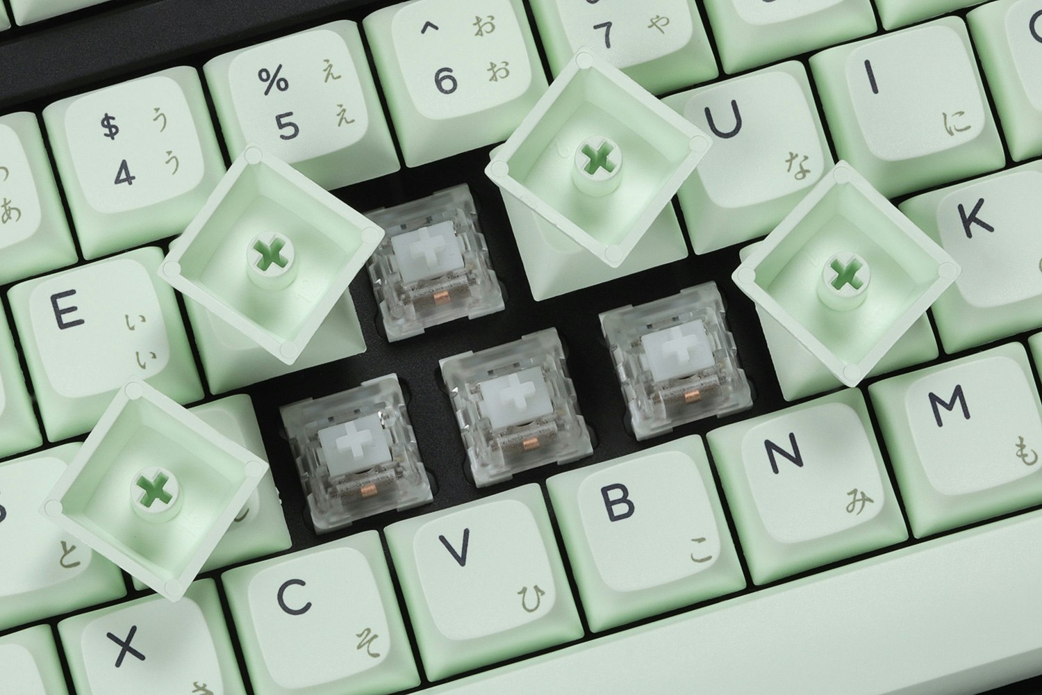 GKs XDA V2 Dye-Subbed PBT Matcha Keycap Set | XDA Profile Keycaps | Drop