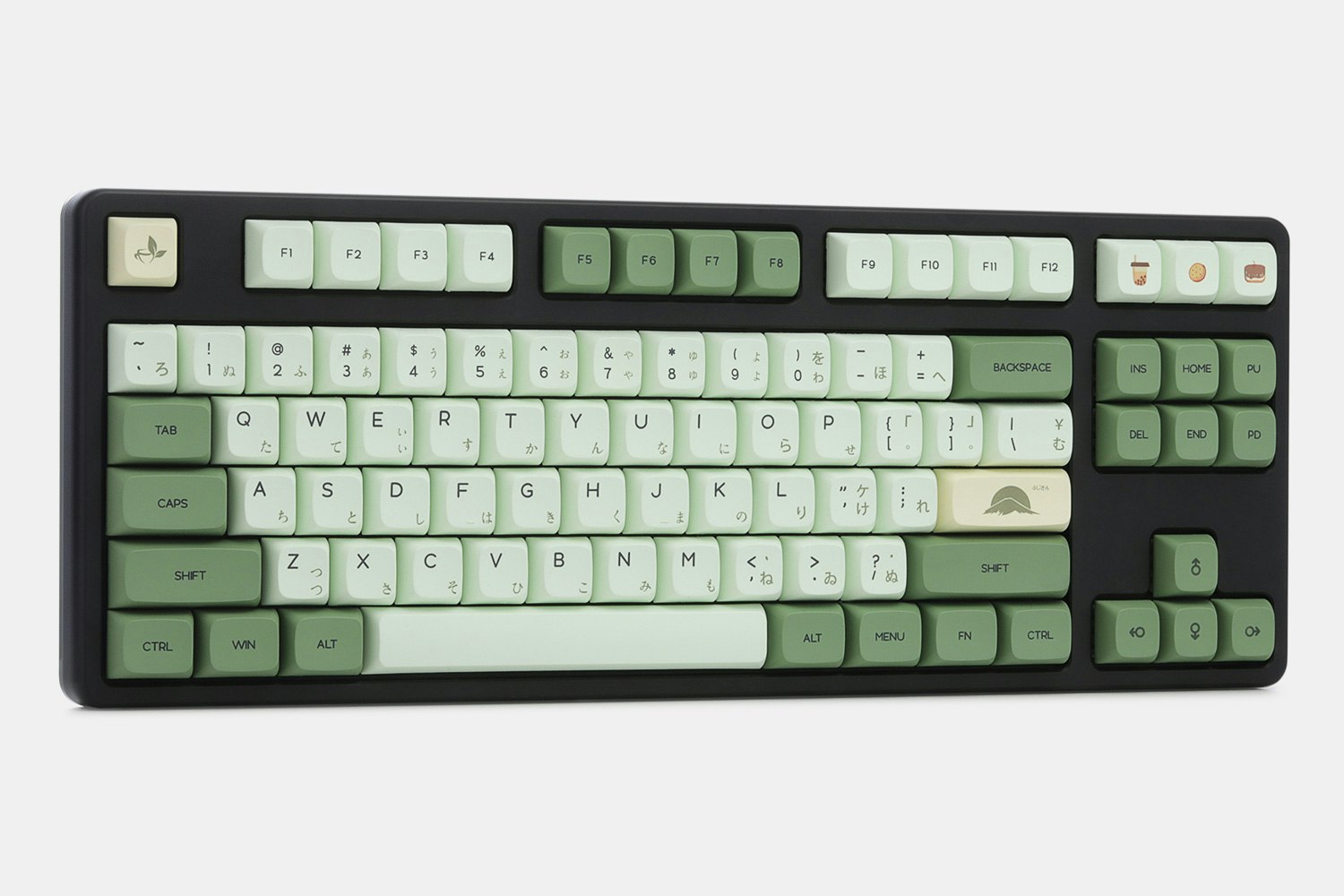GKs XDA V2 Dye-Subbed PBT Matcha Keycap Set | XDA Profile Keycaps | Drop