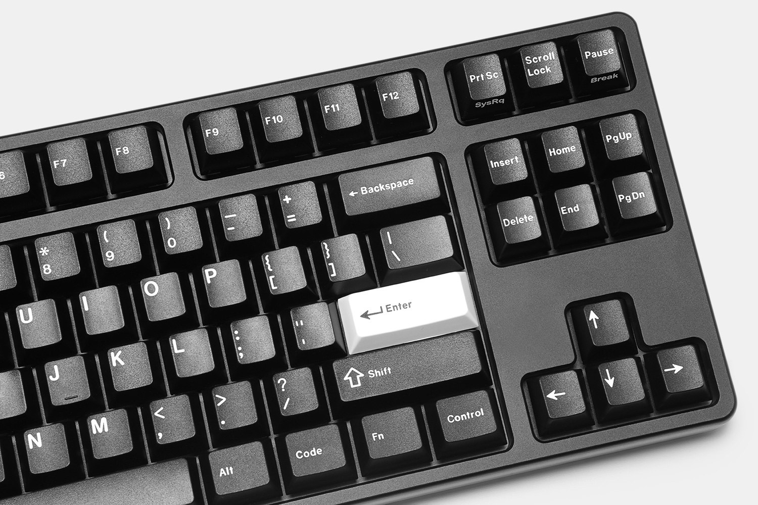 Drop GMK White-On-Black Custom Keycap Set | Doubleshot ABS | Drop