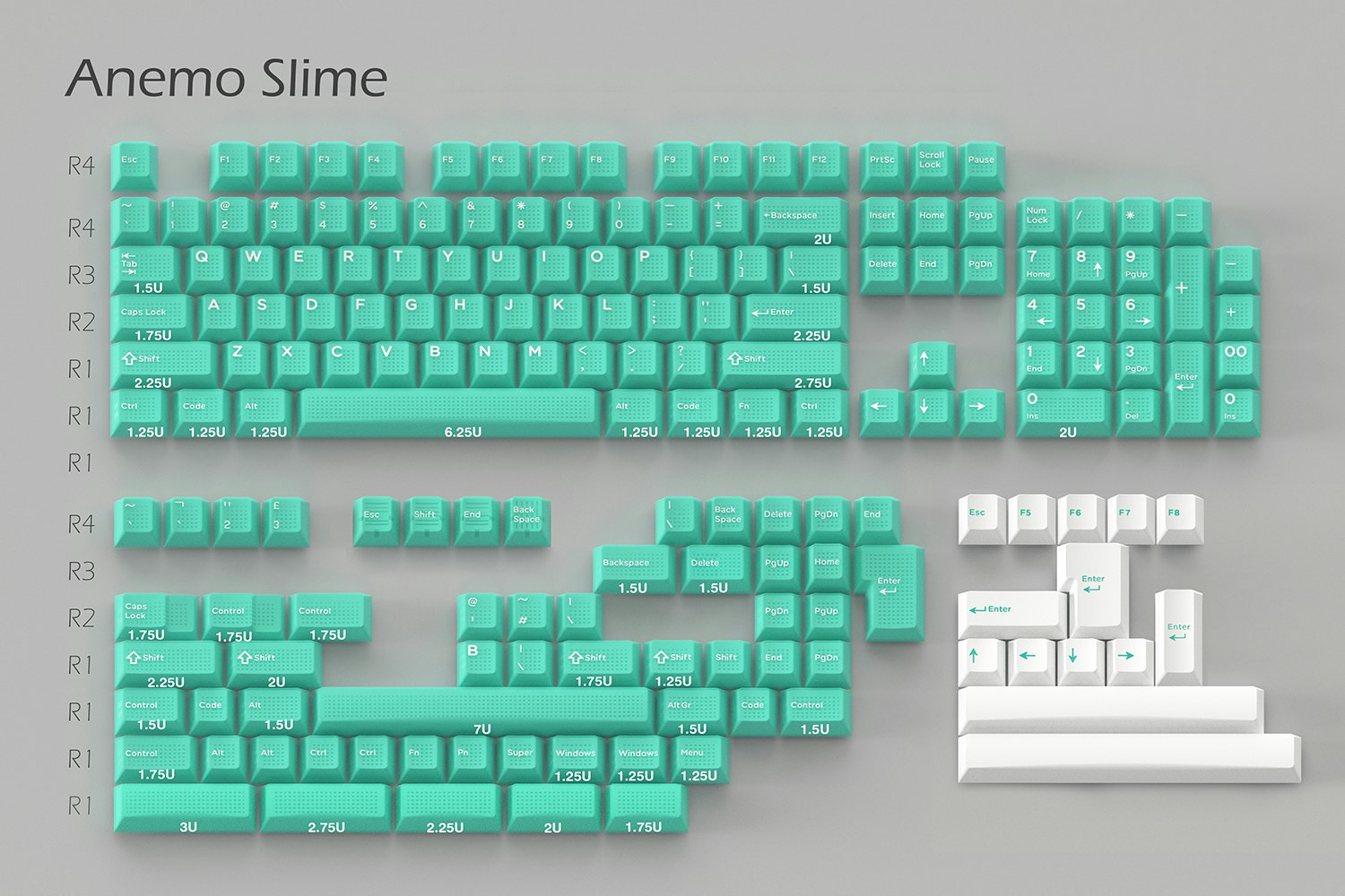 HifiFox x Domikey Slime ABS Keycap Set | Mechanical Keyboards | Keycaps ...