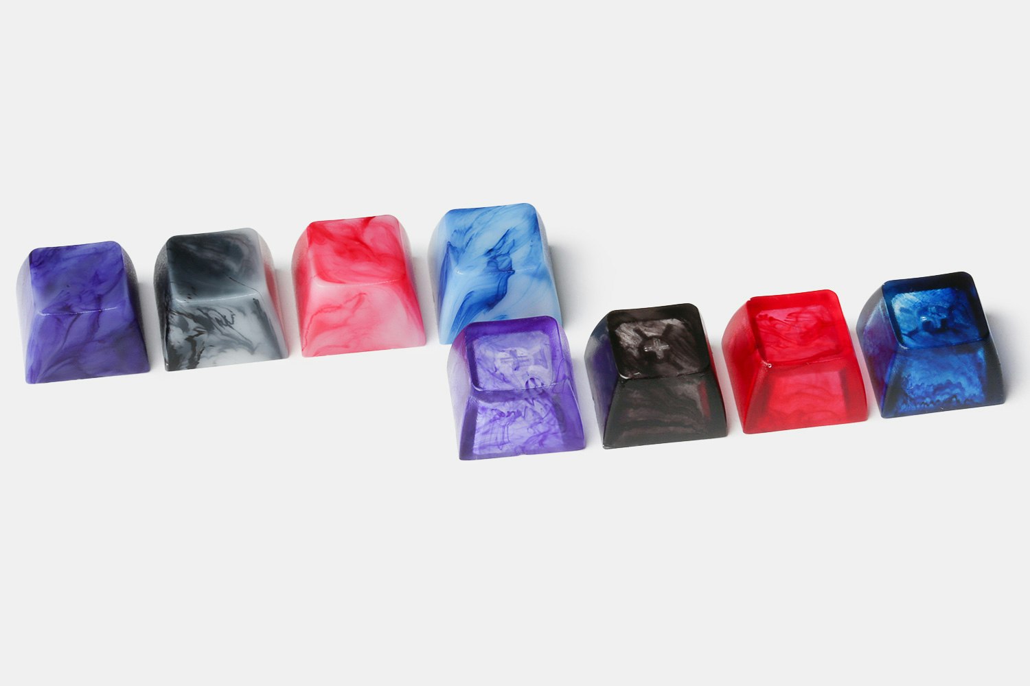 Idea23 Marbled Resin Artisan Keycaps (4-Pack) | Mechanical Keyboards ...