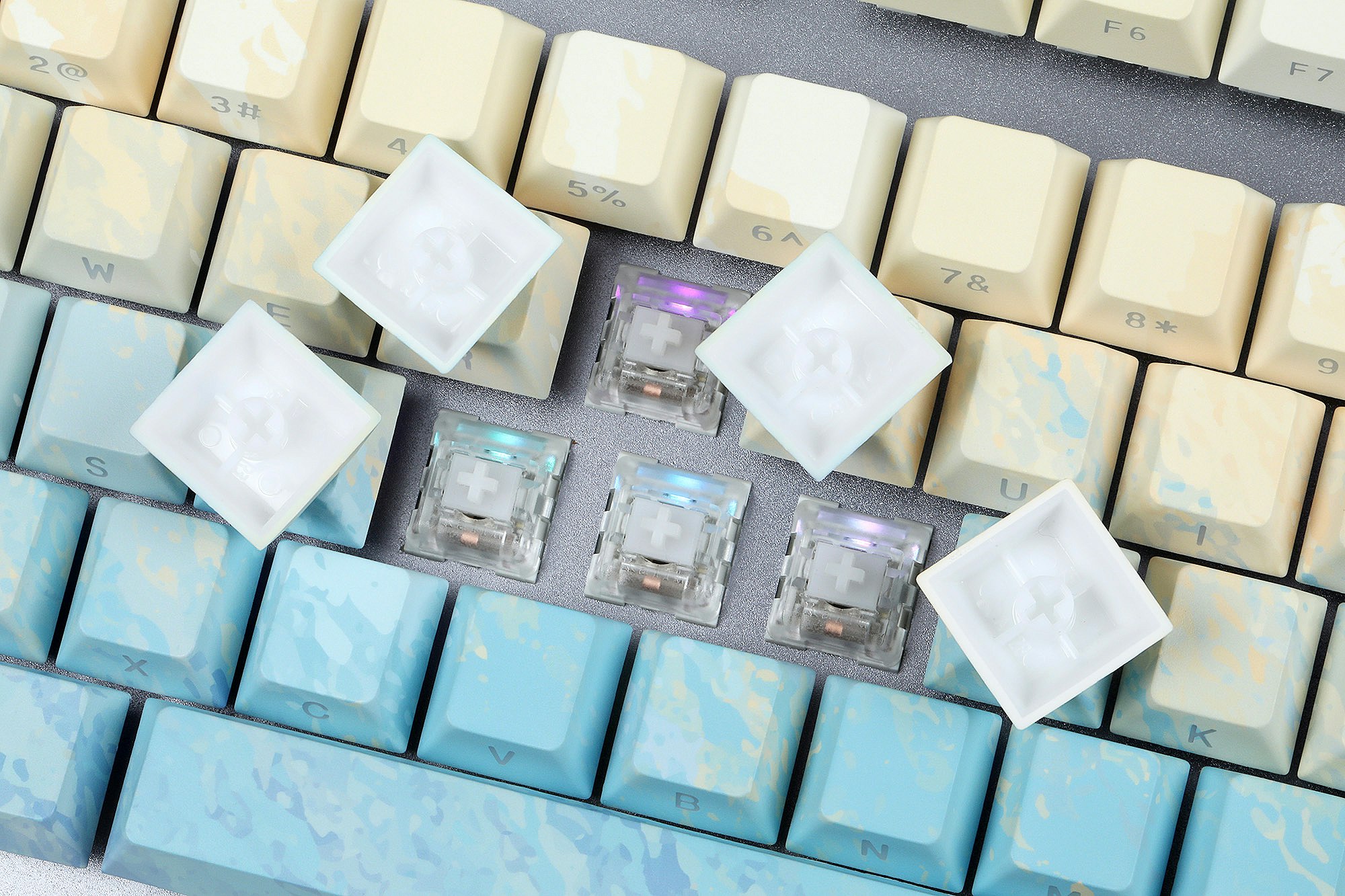 IDOBAO Blue Wave PBT Keycap Set | Mechanical Keyboards | Keycaps | PBT ...