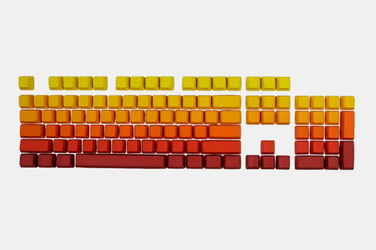 IDOBAO Gradient Shine-Through PBT Sidelit Keycap Set | Mechanical ...