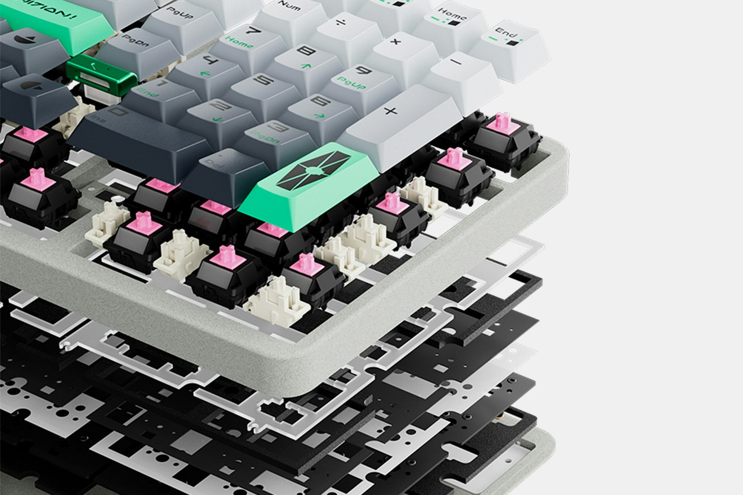 INFIVERSE INFI100 Triple-Mode Hot-Swappable Mechanical Keyboard ...