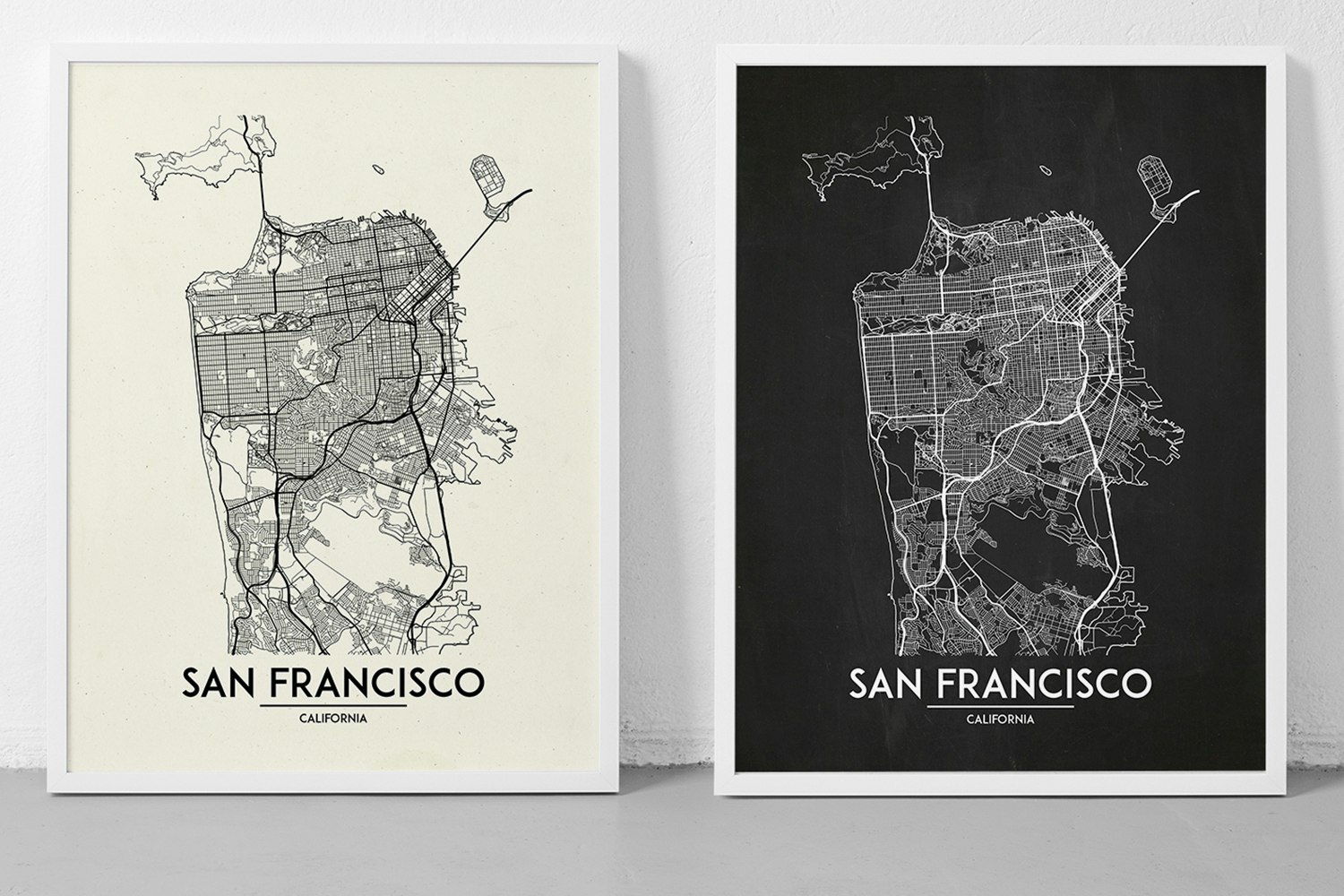 Inked & Screened Modern City Map Prints | Price & Reviews | Drop