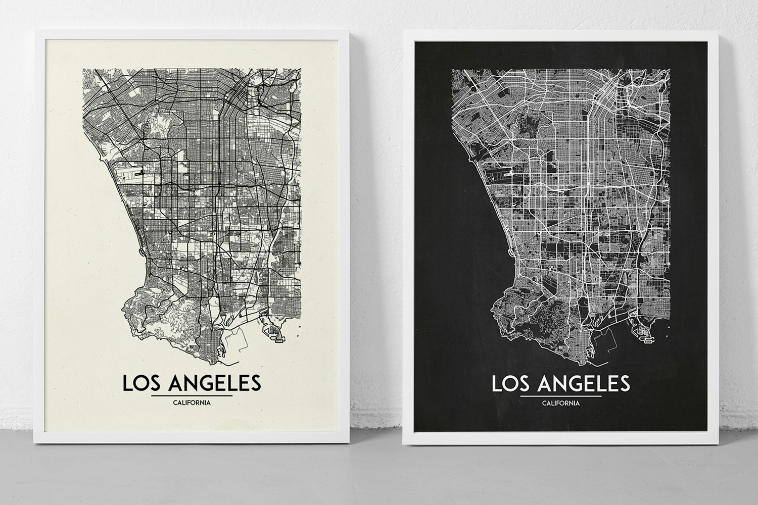 Inked & Screened Modern City Map Prints | Artwork | Drop