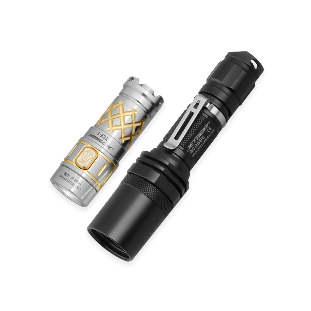 JETBeam TCE-1 Gold Flashlight Bundle | Flashlights | Small Flashlights ...