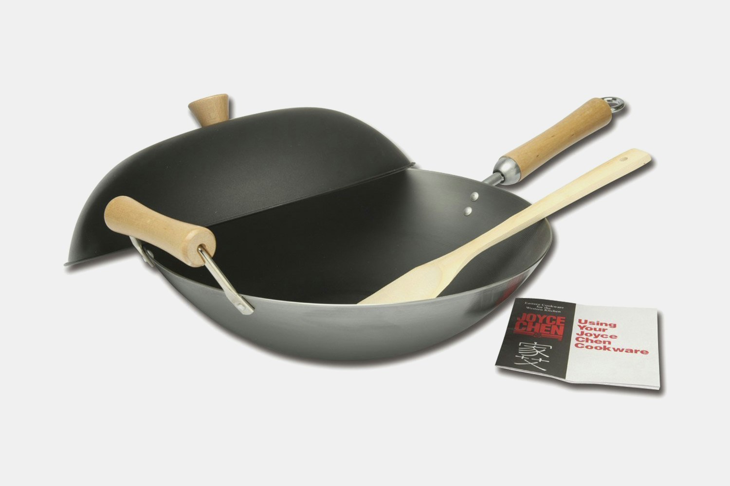 Joyce Chen 14" Carbon Steel Wok Set | Cookware | Drop