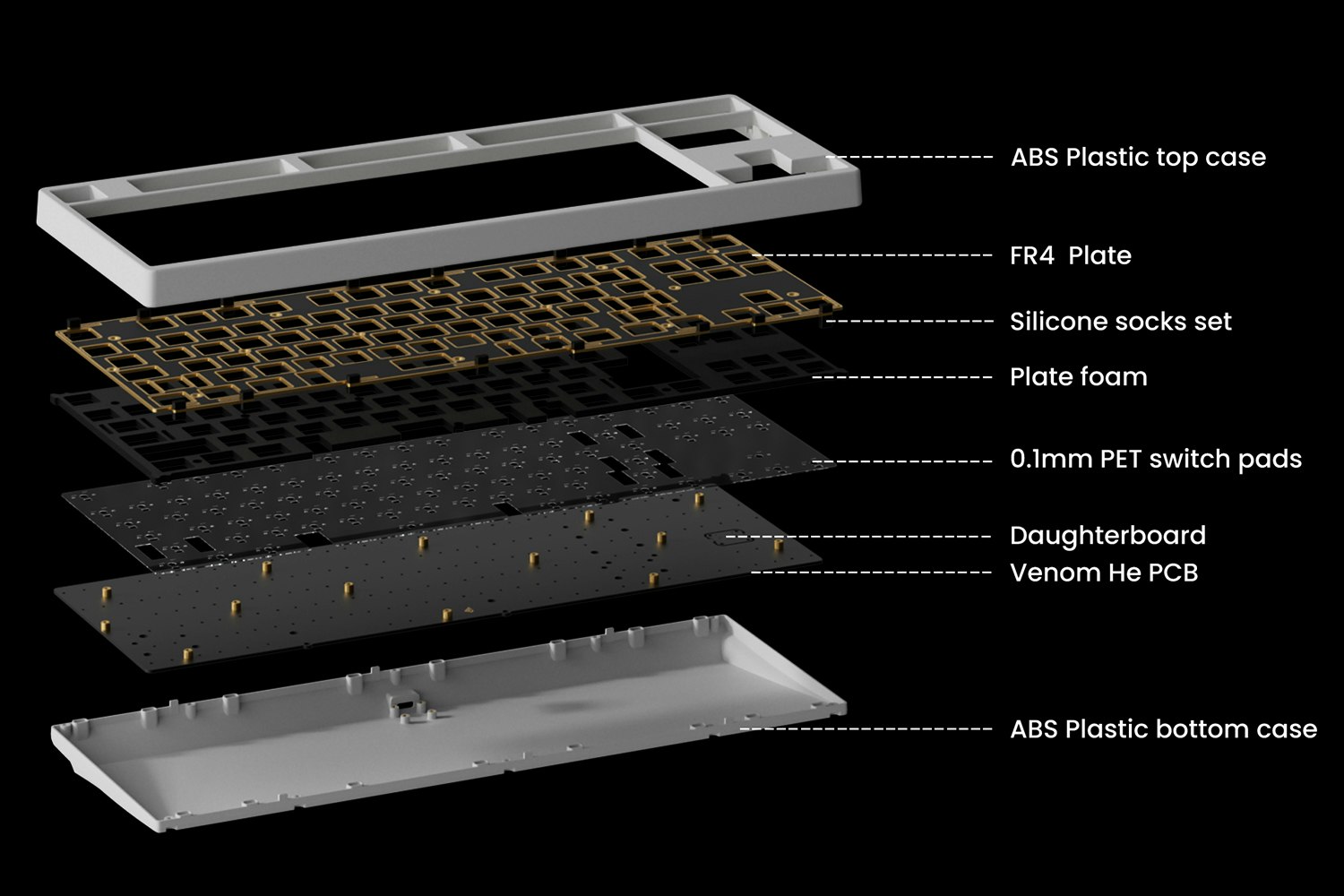 KBDfans Tiger Lite Gaming 80% Mechanical Keyboard Kit V2 | Mechanical ...
