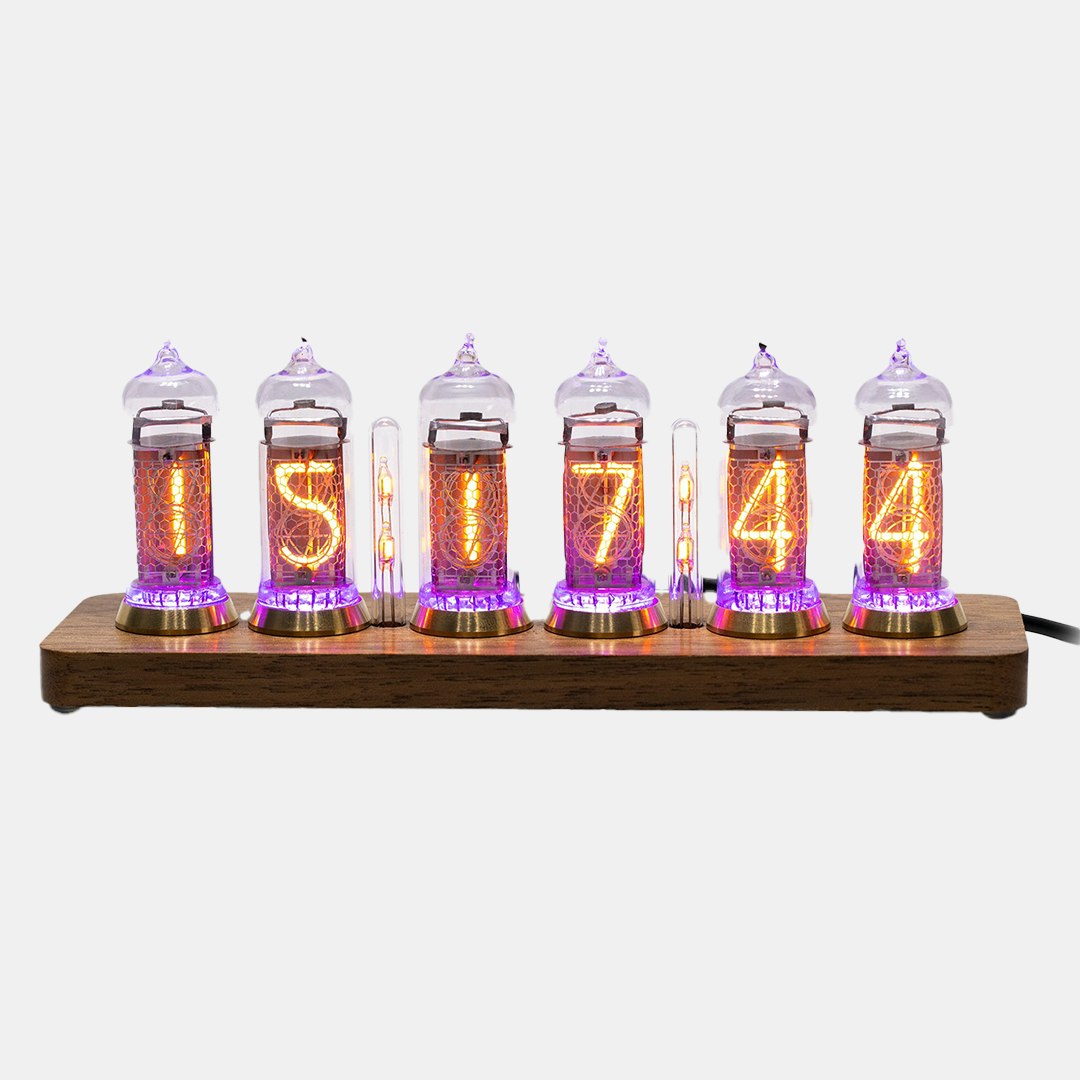 Keebmonkey IN14 Walnut Nixie Clock With Driver | Battlestations ...
