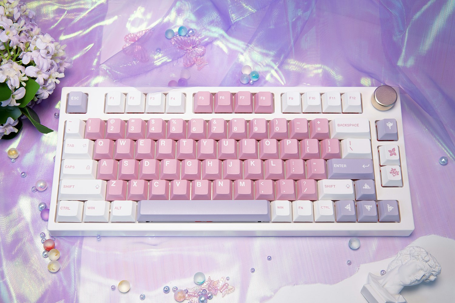 KeebMonkey Lilac Keycap Set | Mechanical Keyboards | Keycaps | PBT ...