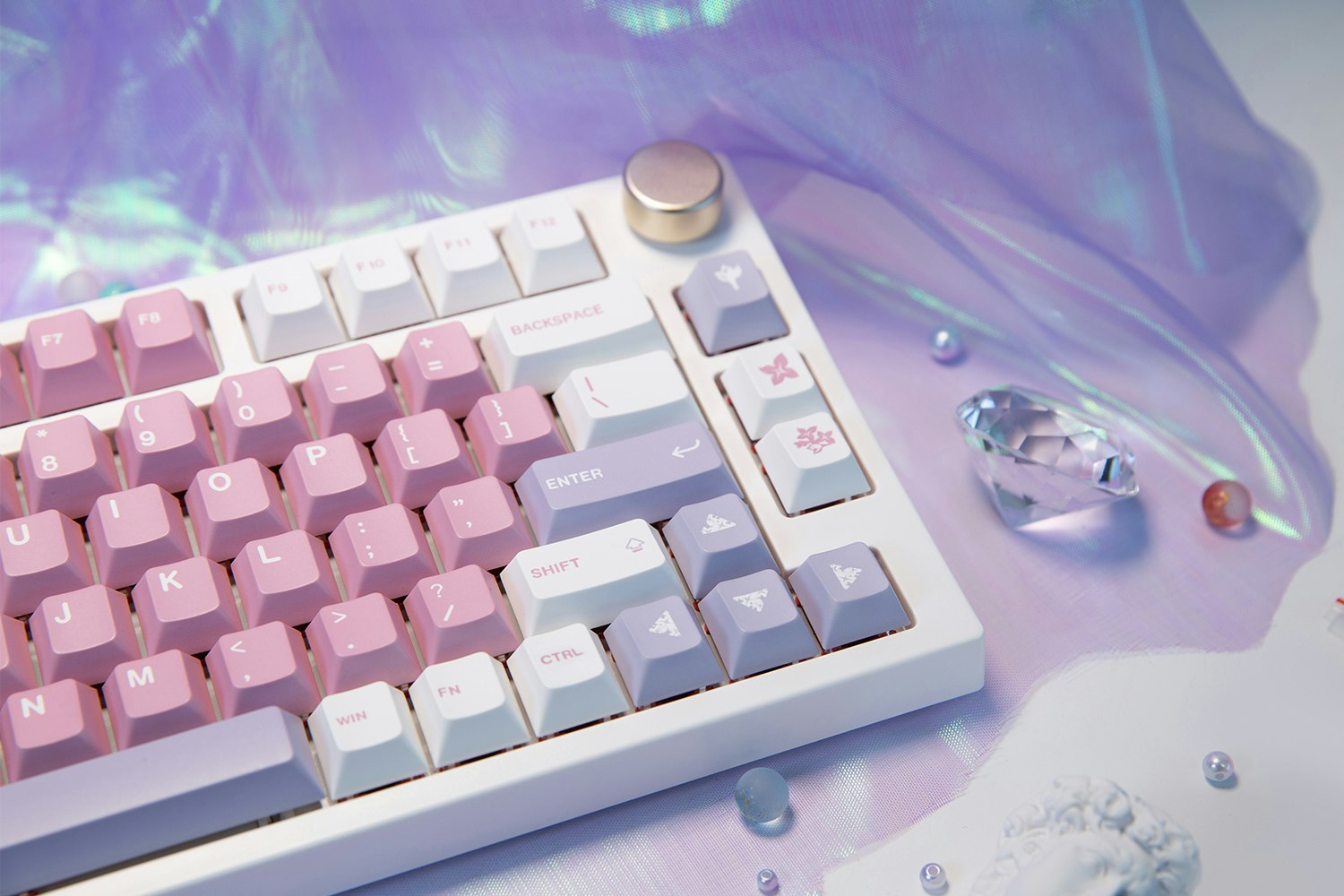 KeebMonkey Lilac Keycap Set | Mechanical Keyboards | Keycaps | PBT ...