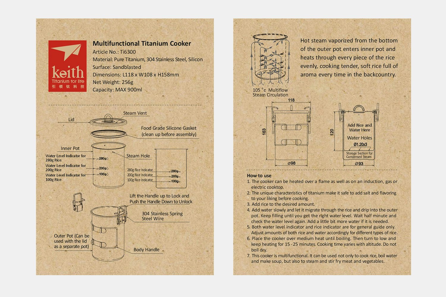 Keith Titanium Ti6300 Multifunctional Cooker | Cookware | Drop