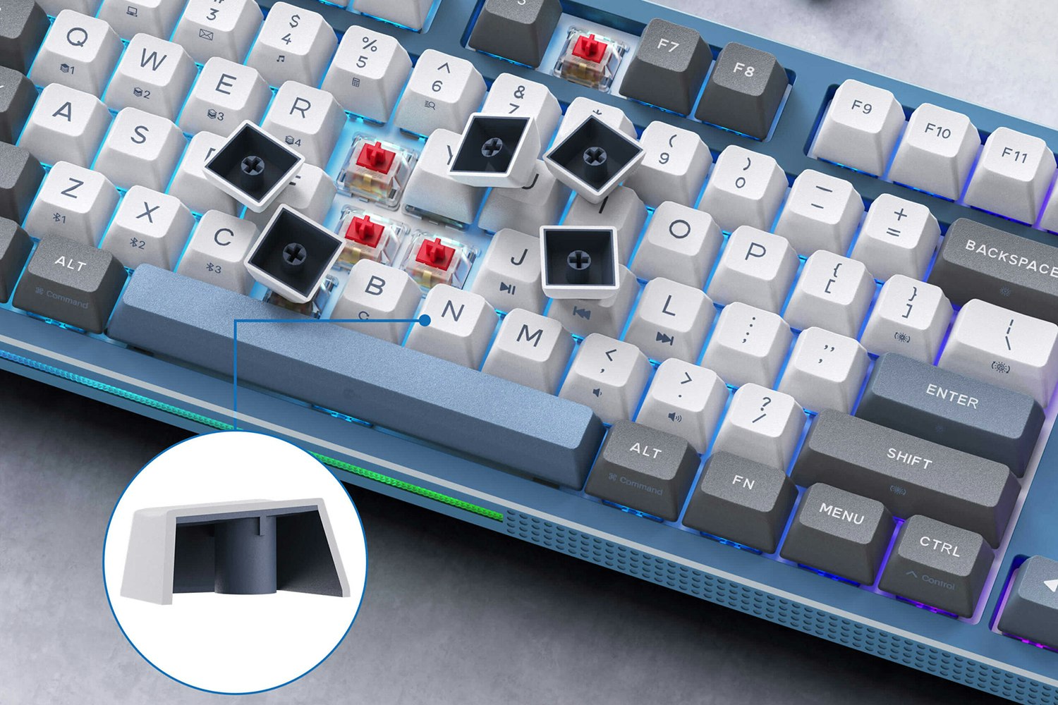 Kemove K87 1980 Triple-Mode Mechanical Keyboard | Mechanical Keyboards ...