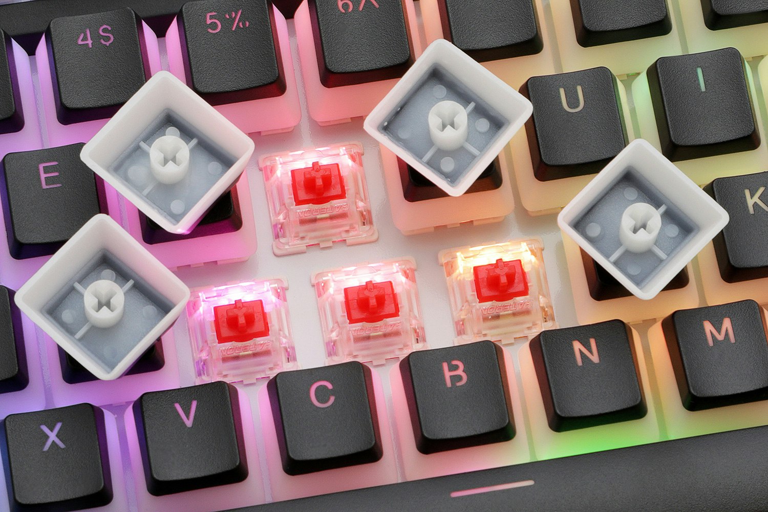 Keycool KC87 Dual-Mode Pudding Mechanical Keyboard | Mechanical ...