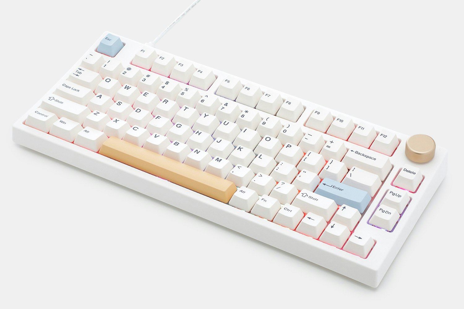 Keydous NJ80 Bluetooth RGB Hot-Swappable Keyboard | 75% Mechanical ...