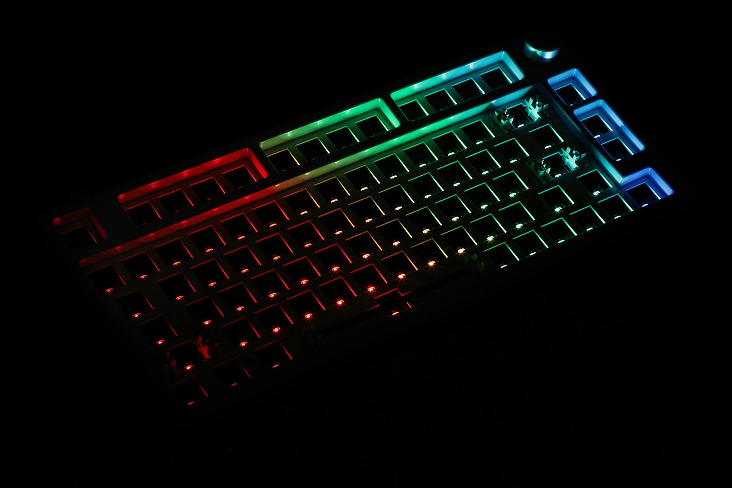 Keydous NJ80 Periwinkle Barebones Bluetooth RGB Hot-Swappable Keyboard ...