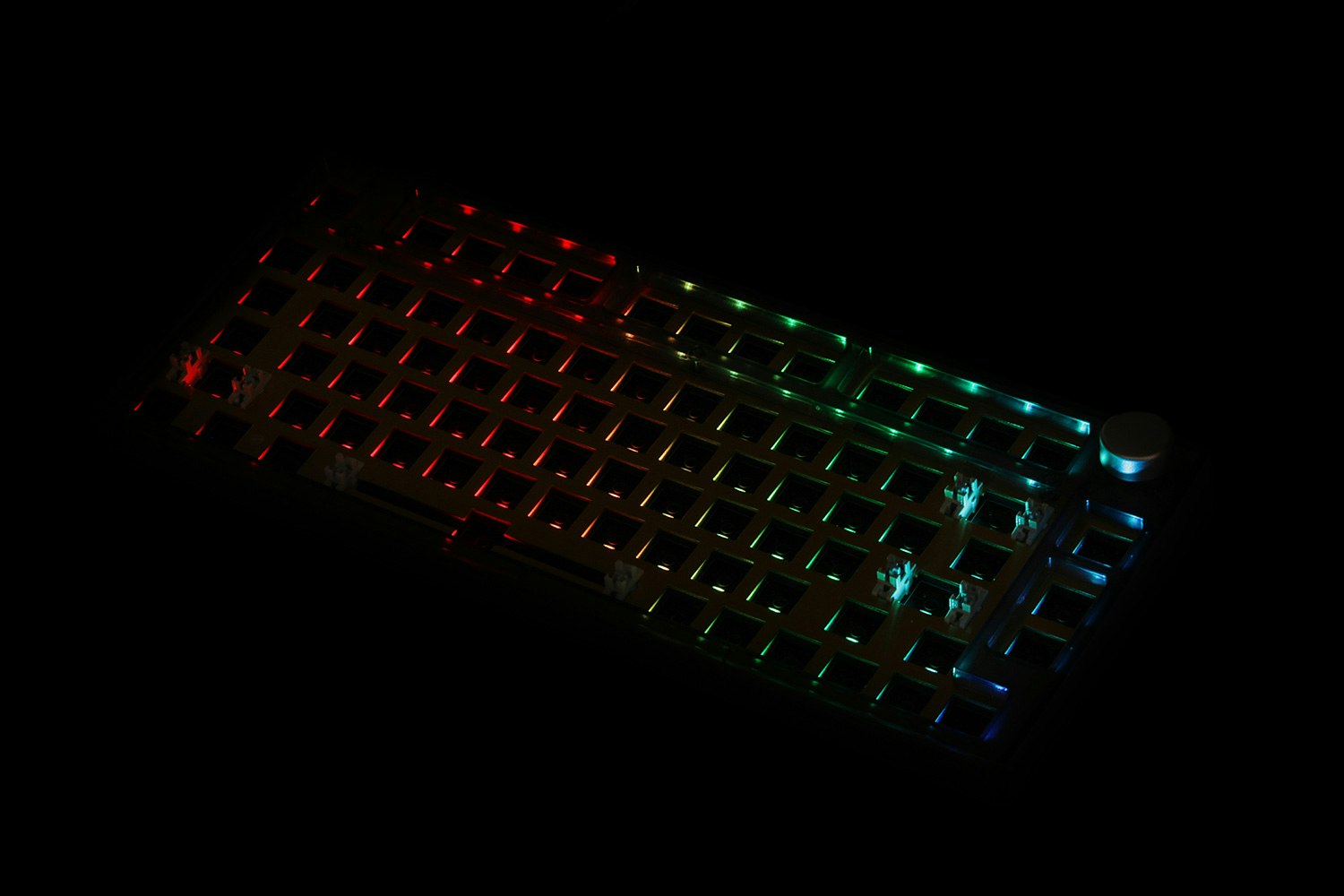 Keydous NJ80 Smoke Wireless Barebones RGB Keyboard | Mechanical ...