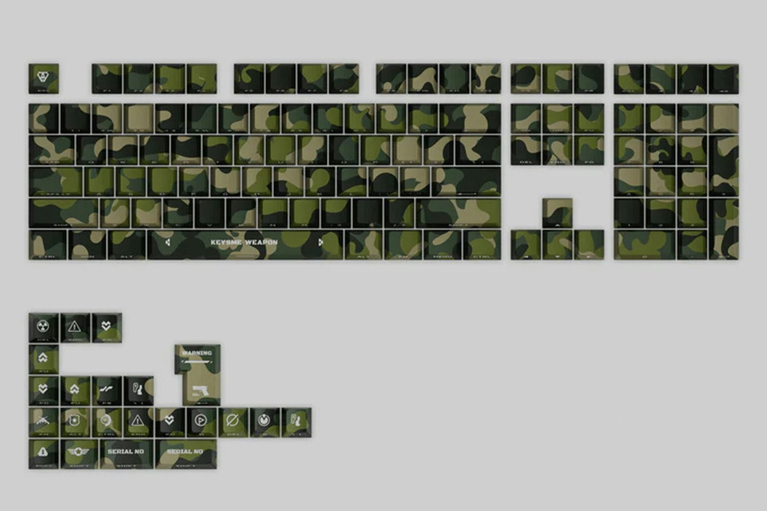 KeysMe Camo Dye-Subbed PBT Keycap Set | Mechanical Keyboards | Keycaps ...