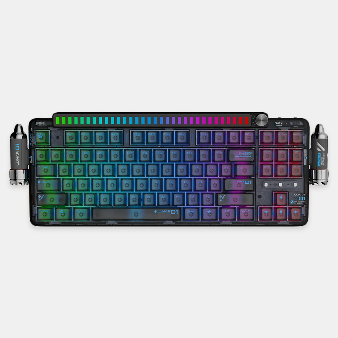 KeysMe Cherry Profile Crystal/Icy PC Keycap Set | Mechanical Keyboards ...