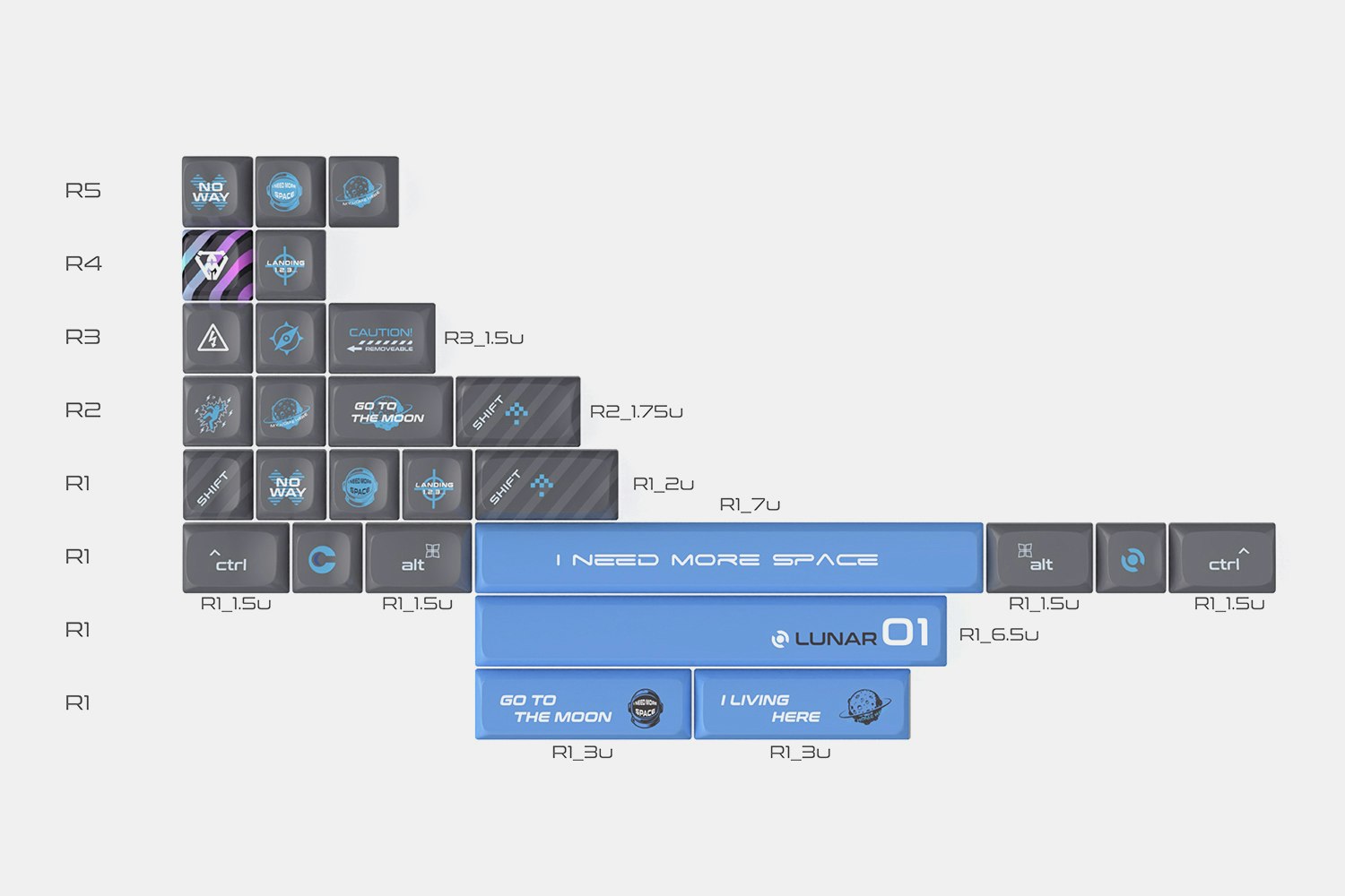 KeysMe KDA Profile Dye-Sub PBT Keycaps EX-Mod | Mechanical Keyboards ...