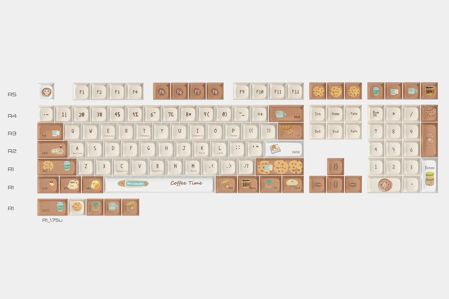 KeysMe Lunar 01 KDA-Profile Keycap Sets | Mechanical Keyboards ...