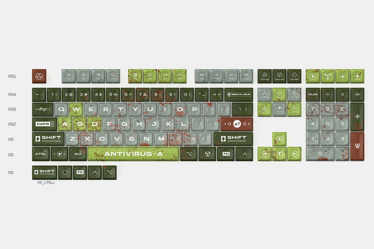 KeysMe Lunar 01 KDA-Profile Keycap Sets | Mechanical Keyboards ...