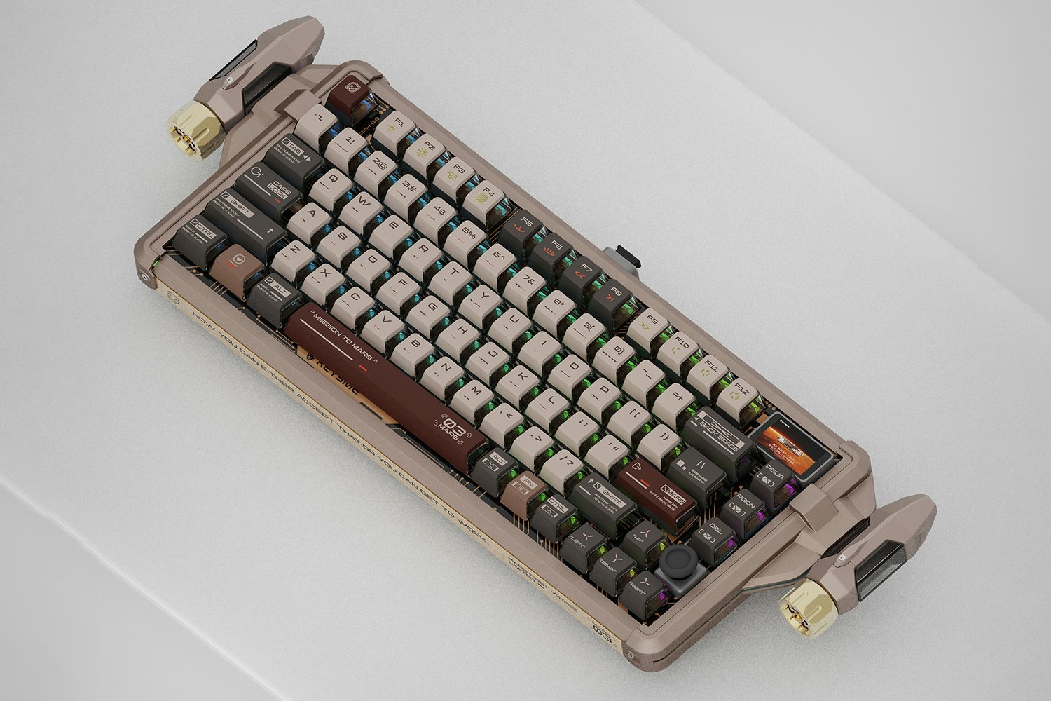 KeysMe Mission to Mars Dye-Subbed PBT Keycap Set | Mechanical Keyboards ...