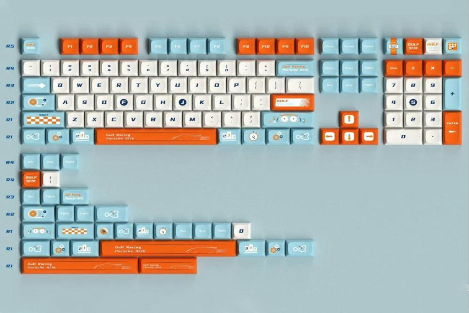 Keytalk Speed Racing PBT KDA Dye-Subbed Keycap Set | Mechanical ...
