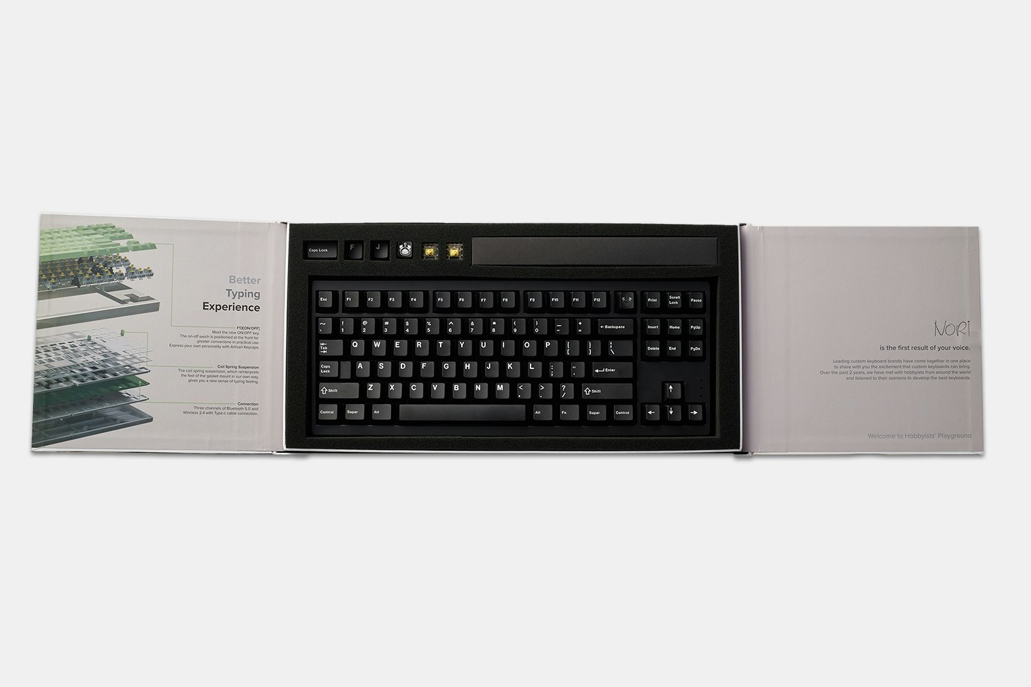 KLC Nori Spring Rider Keyboard | Mechanical Keyboards | TKL Mechanical ...