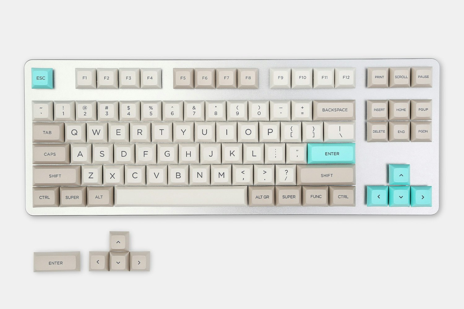 WinMix Retro Beige DSA Dye-Subbed Keycap Set | Mechanical Keyboards ...