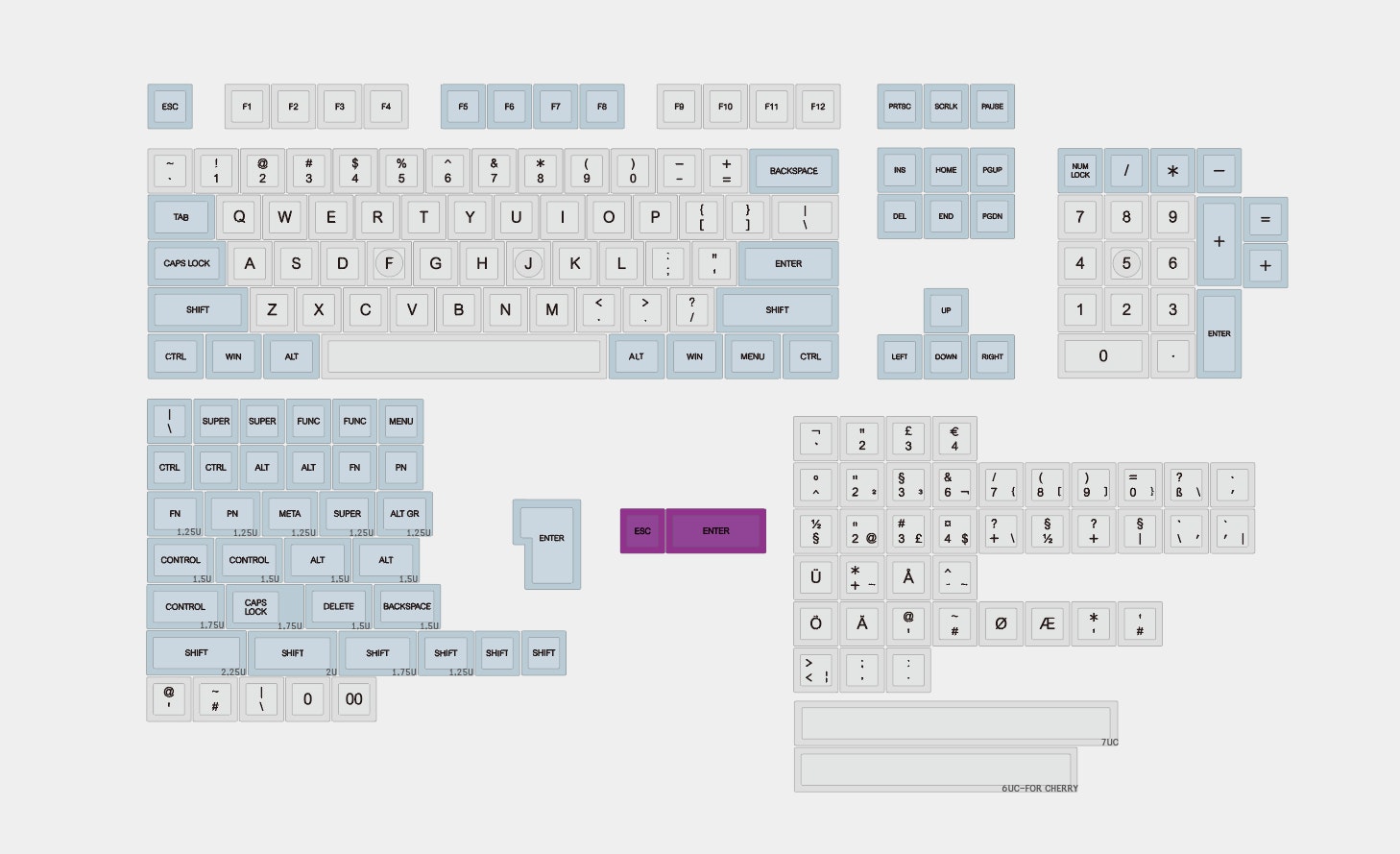 KPrepublic XDA Retro80 Keycap Set | Mechanical Keyboards | Keycaps ...