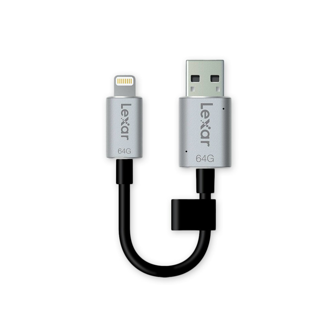 Lexar 64/128GB Flash Drive w/Lightning Connection | Phone Accessories ...