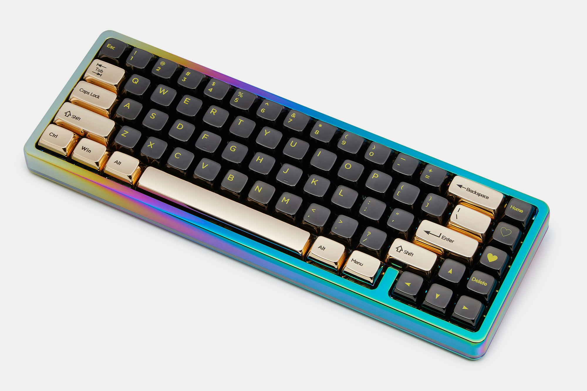 Little Cutie Designs Workshop Glossy Black/Gold Metal Keycap Set ...