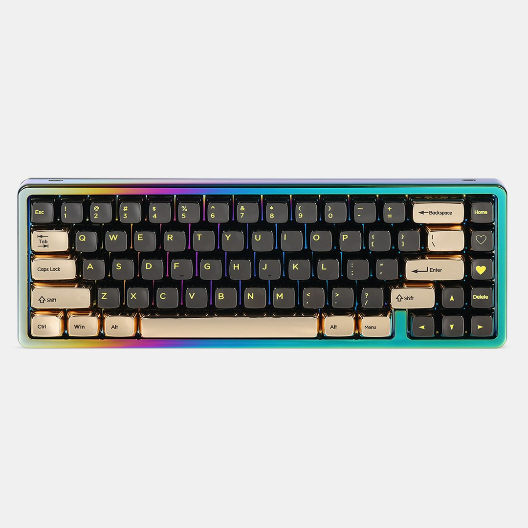 Little Cutie Designs Workshop Glossy Black/Gold Metal Keycap Set ...