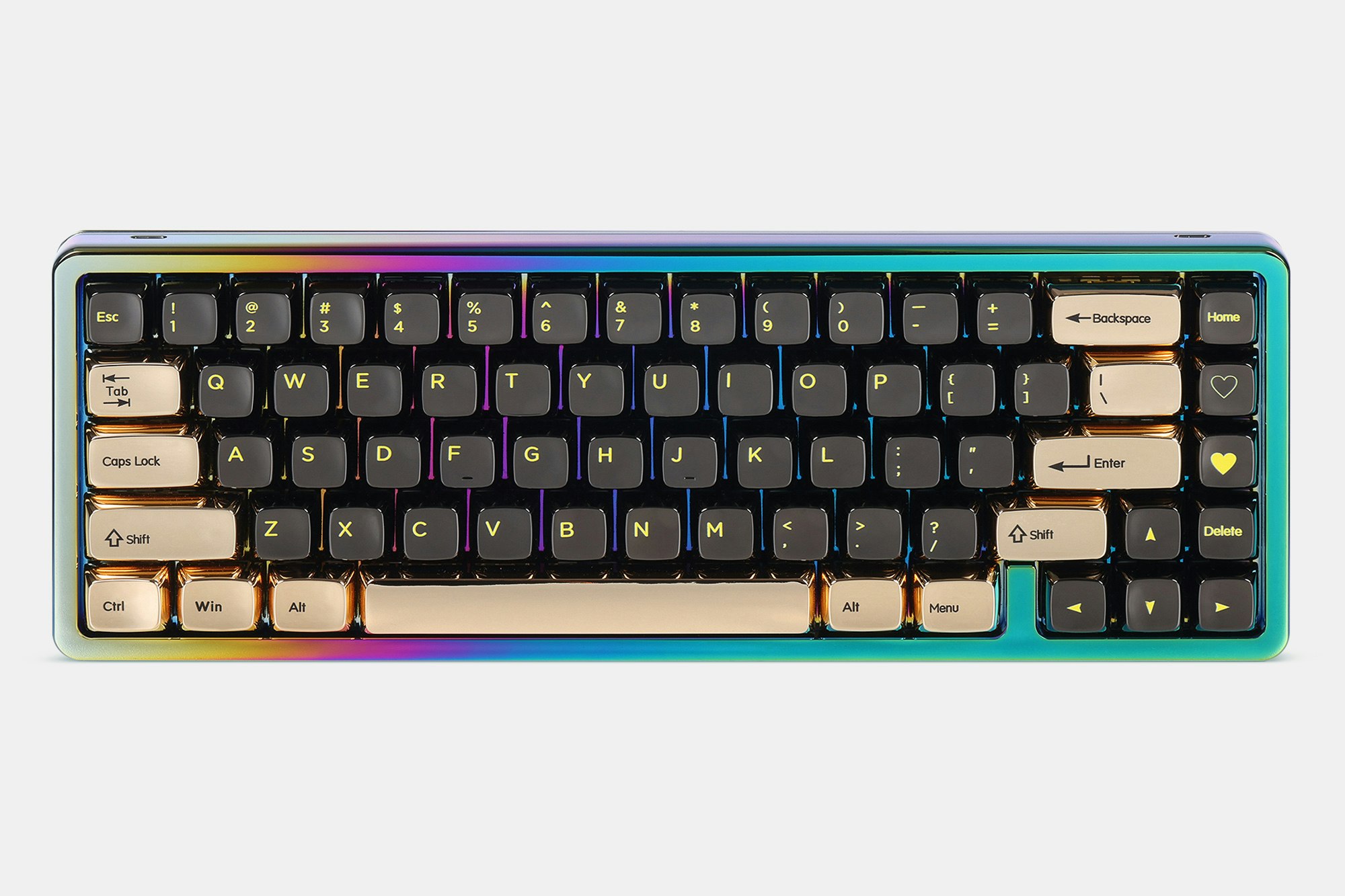 Little Cutie Designs Workshop Glossy Black/Gold Metal Keycap Set ...