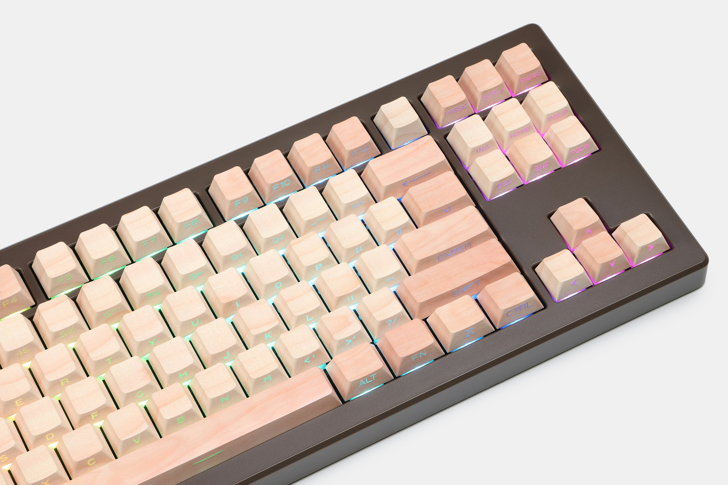 Little Cutie Designs Workshop Wood Grain PBT Keycap Set - Walnut Wood ...