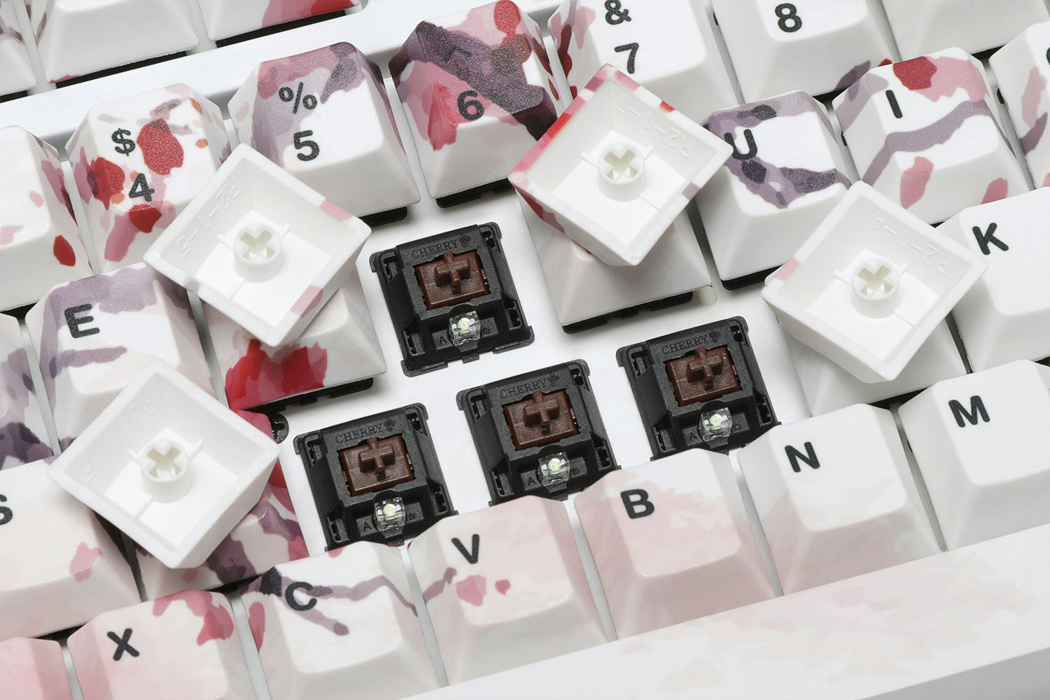 LOOP Rain of Flowers Dye-Subbed PBT Keycap Set | Mechanical Keyboards ...