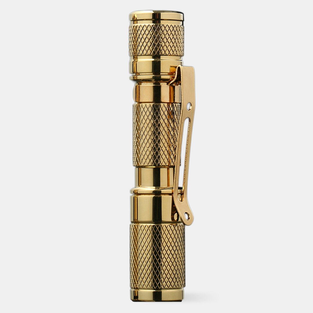 Drop Brass AAA Pocket Flashlight | Flashlights | Pocket Flashlights