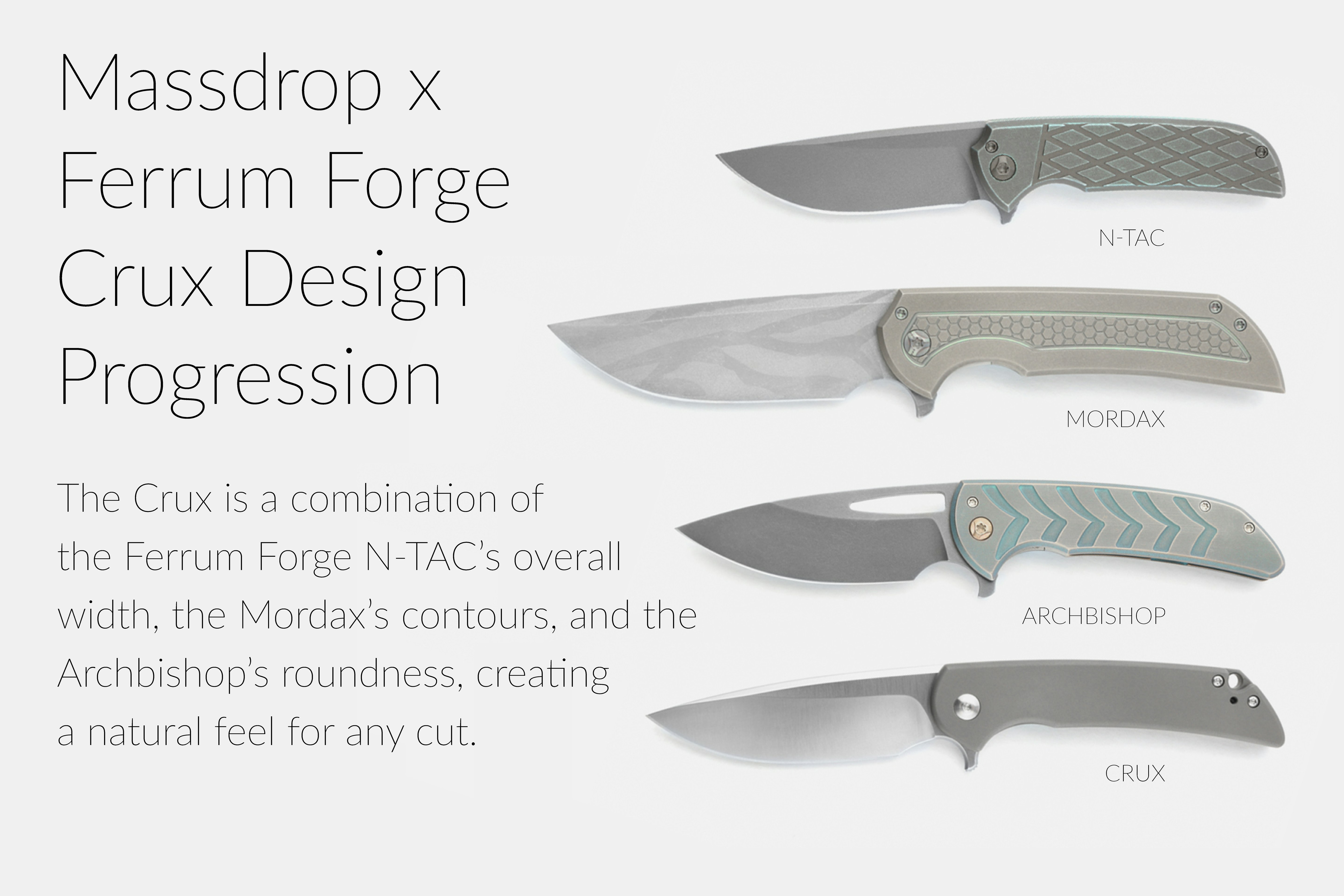 Massdrop x Ferrum Forge Crux S35VN Folding Knife | Knives | Folding ...