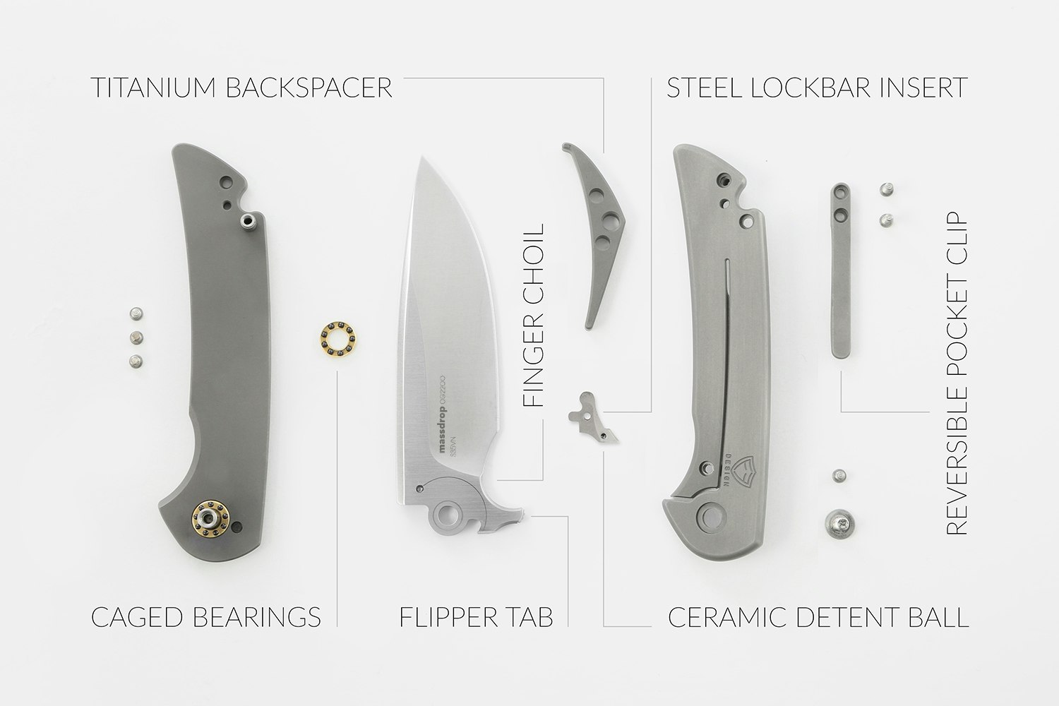 Massdrop x Ferrum Forge Crux S35VN Folding Knife | Knives | Folding ...